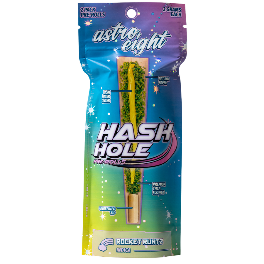 Astro Eight - Hash Hole PreRolls - Hemp Pre-Rolls (2g x 2 Pre-Rolls ...