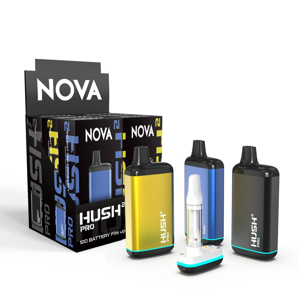 Nova Hush 2 Pro Metallic - 510 Thread Battery - Box of 6 | MK Distro