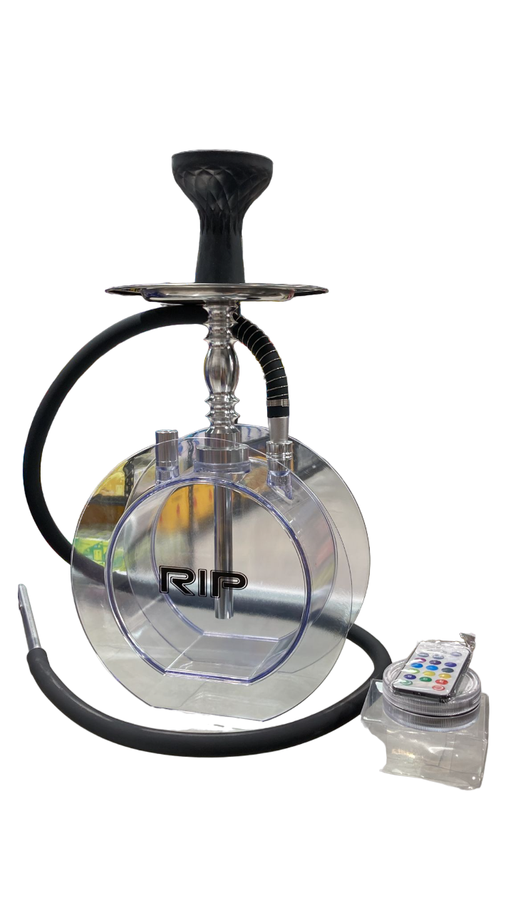 22" Omega Clear RIP Acrylic Hookah 1 Hose (AH5-CL) | MK Distro