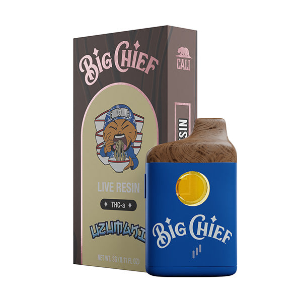 Big Chief - Live Resin (THC-A) - Delta Disposables (3g) | MK Distro