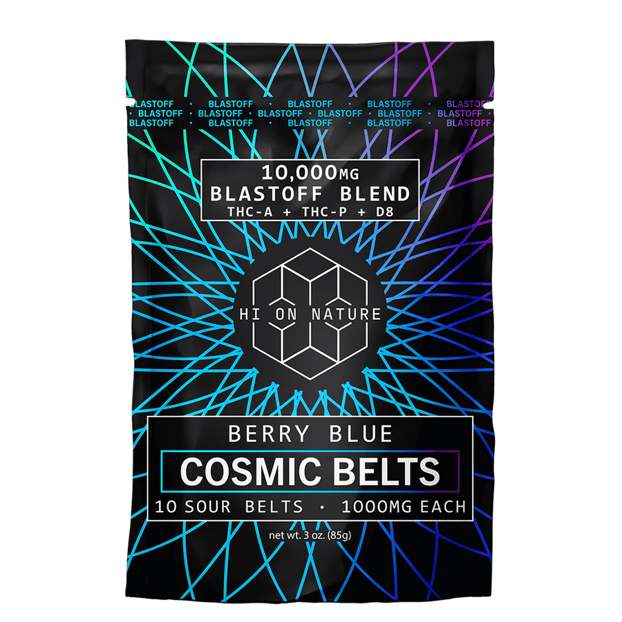 Hi On Nature (HON) - Blastoff Blend Sour Belts (THC-A + THC-P + D8 ...