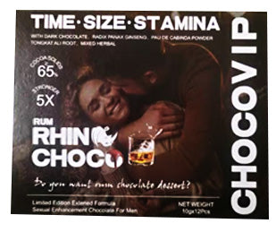 Rhino Chocolate for Men Extra Strength - Energy & Enhancement (10g ...
