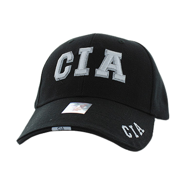 Adjustable Baseball Hat - CIA (Solid Black) | MK Distro